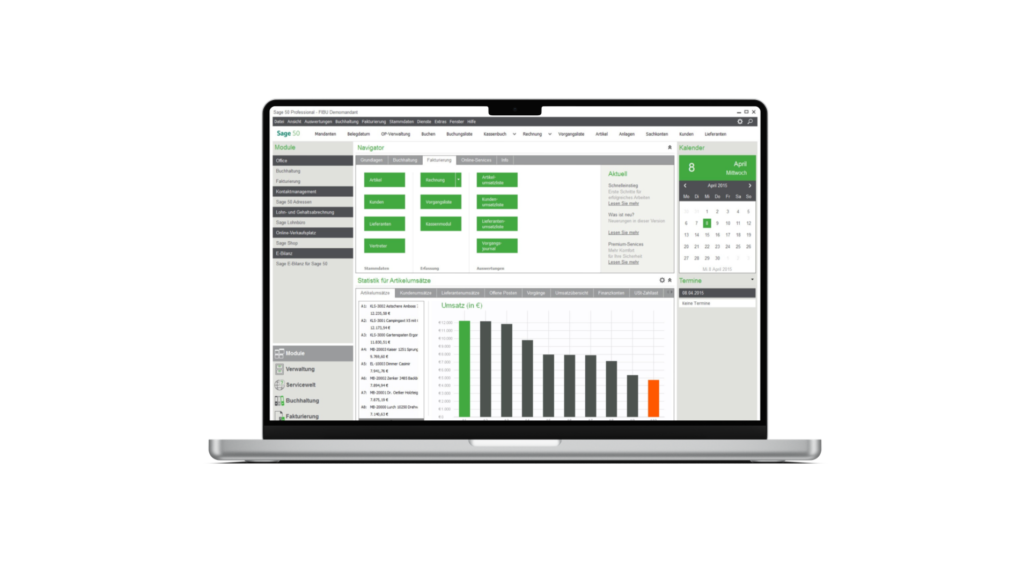 Sage 50 Connected - kaufmännische Komplettlösung / ERP