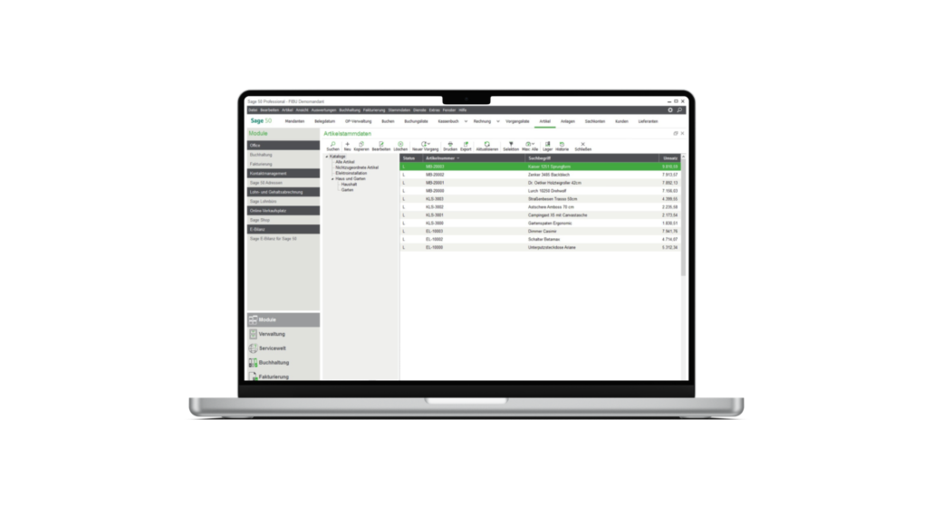 Sage 50 Connected - kaufmännische Komplettlösung / ERP